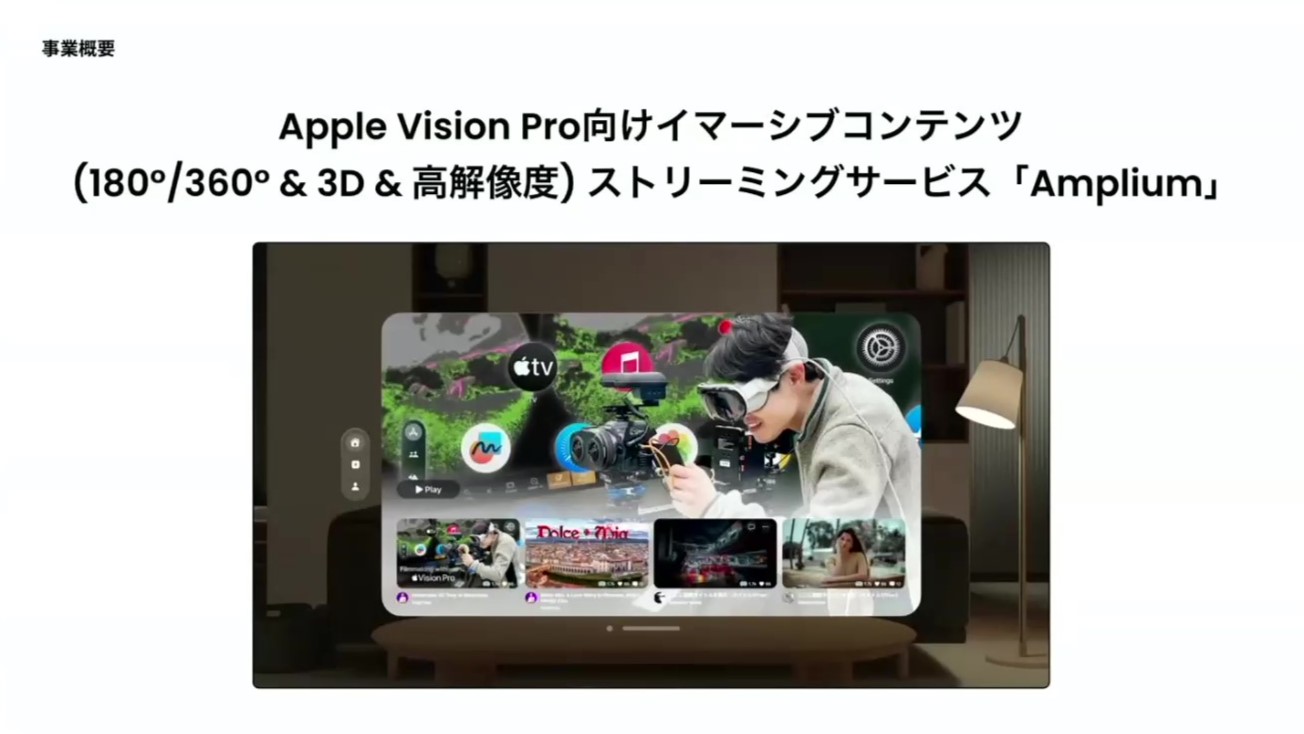 Apple Vision Pro用高画質VR動画、DL不要＆ストリーミング配信できる「Amplium」／Monthly Pitch ...